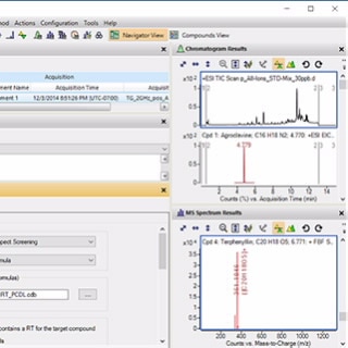 Mass spec screening software, MassHunter Qualitative Analysis | Agilent