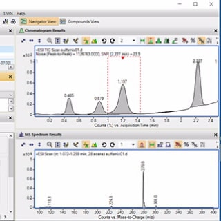 Mass spec screening software, MassHunter Qualitative Analysis | Agilent