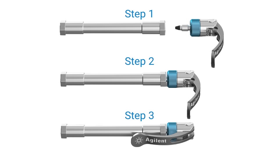 손으로 조이는 피팅, 고압 LC 및 UHPLC 피팅, HPLC Quick Connect | Agilent