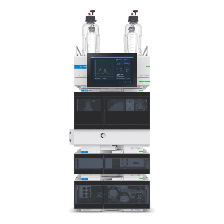 Front view of the 1260 Infinity III Prime LC System configured with the ...